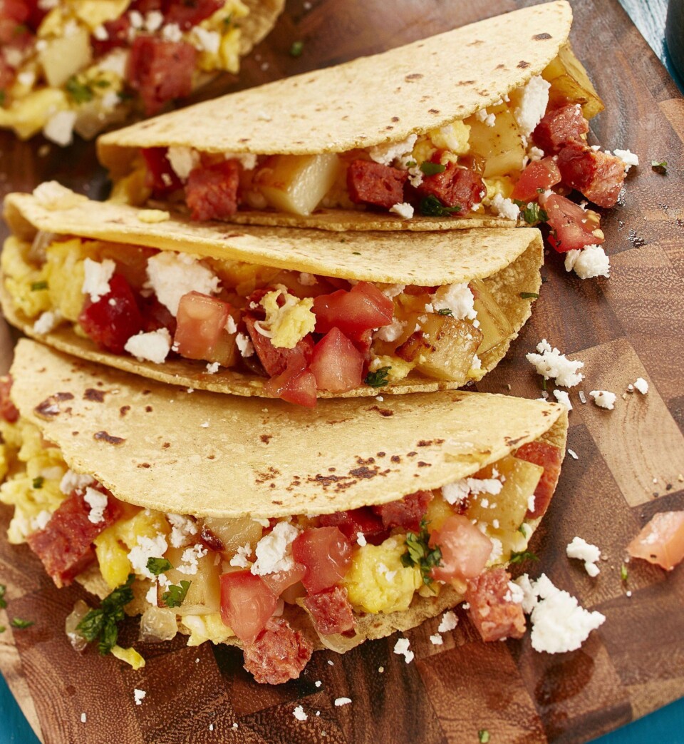 Ultimate Chorizo Breakfast Tacos - Pillers